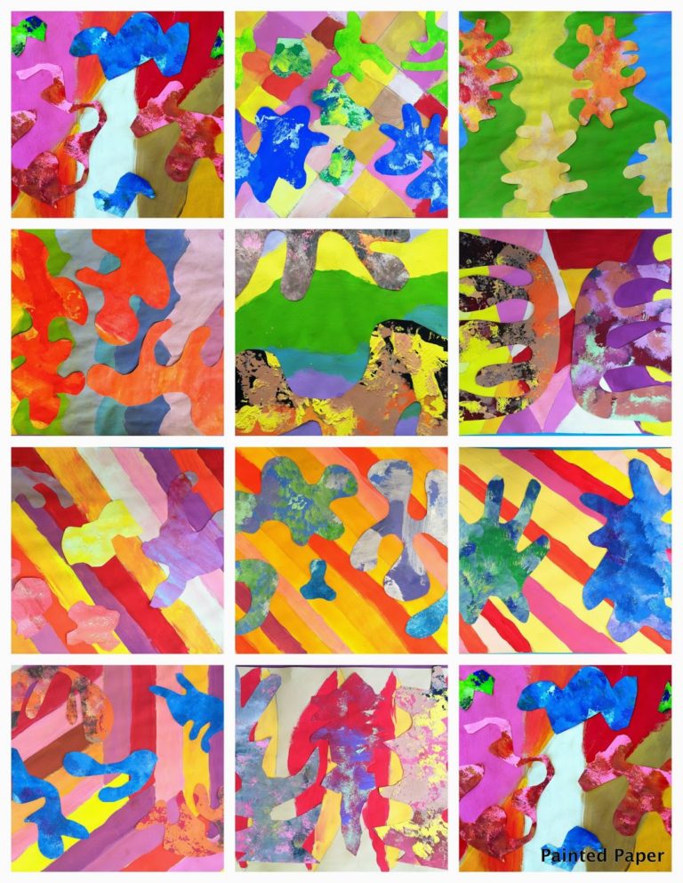 Rex Ray Collages – Painted Paper Art