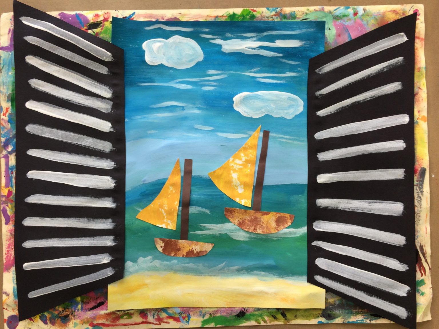 Matisse: Window on the Clouds – Painted Paper Art