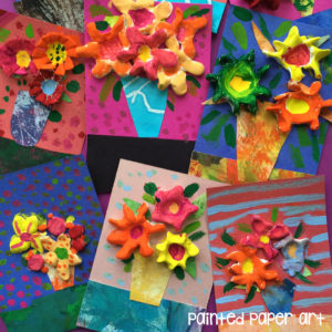 Painted Paper Art – mini masterpieces of art for kids