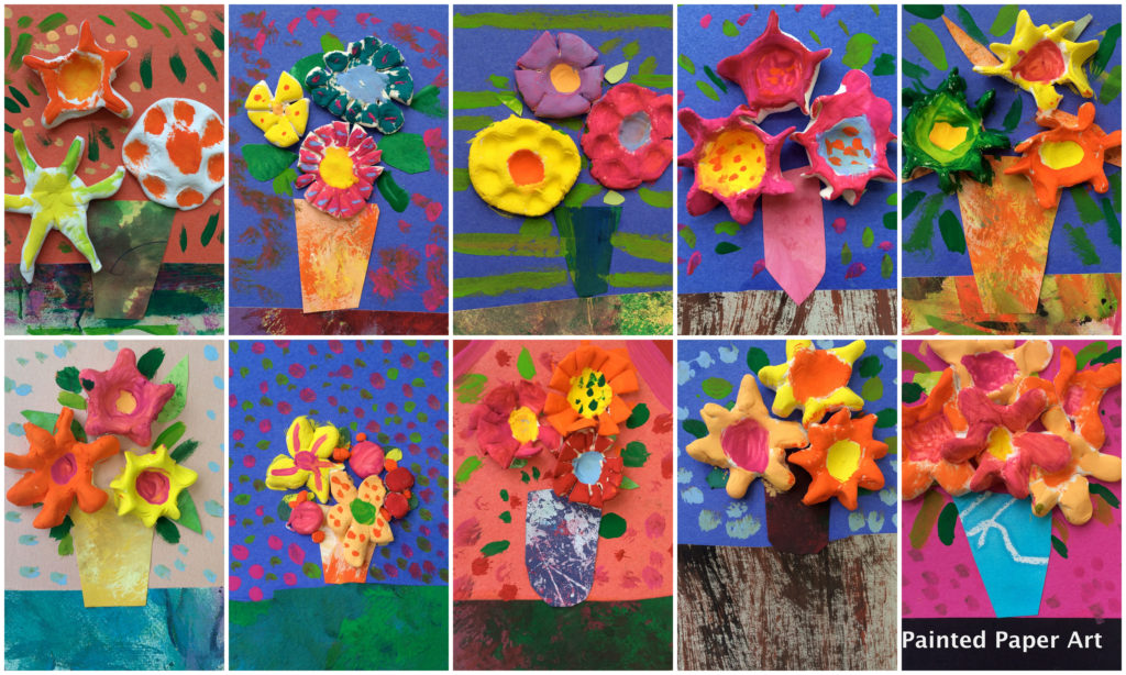 Mixed Media Flower Bouquets