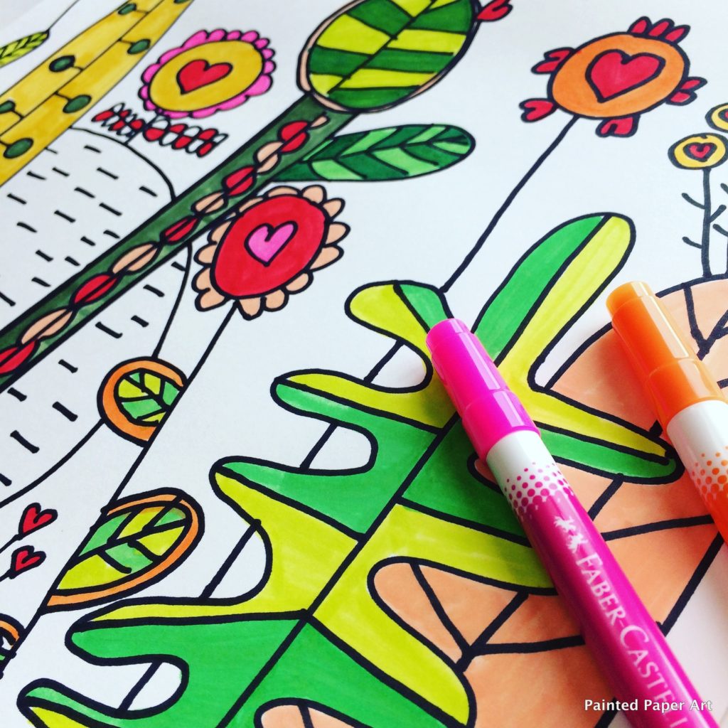 Mexican Mirrors – Painted Paper Art