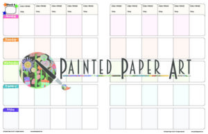 Painted Paper Art’s Full Color K-12 Art Teacher Planner