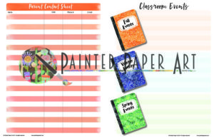 Painted Paper Art’s Full Color K-12 Art Teacher Planner