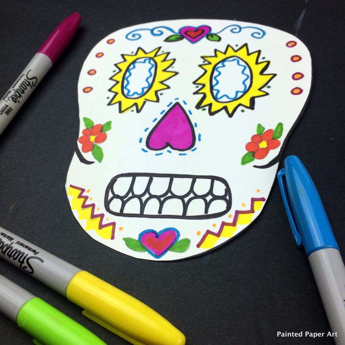 Dia de los Muertos Paper Sugar Skulls