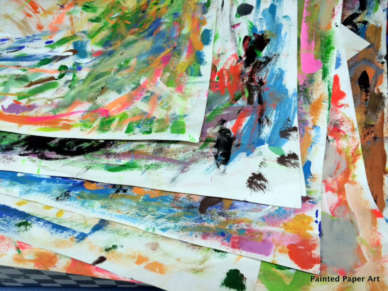 How To Make Painted Papers: The Painted Paper Art Method