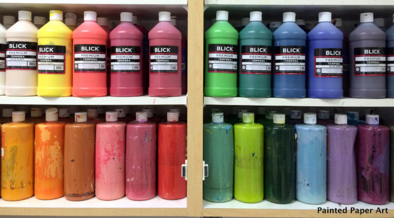 How To Make Painted Papers: The Painted Paper Art Method