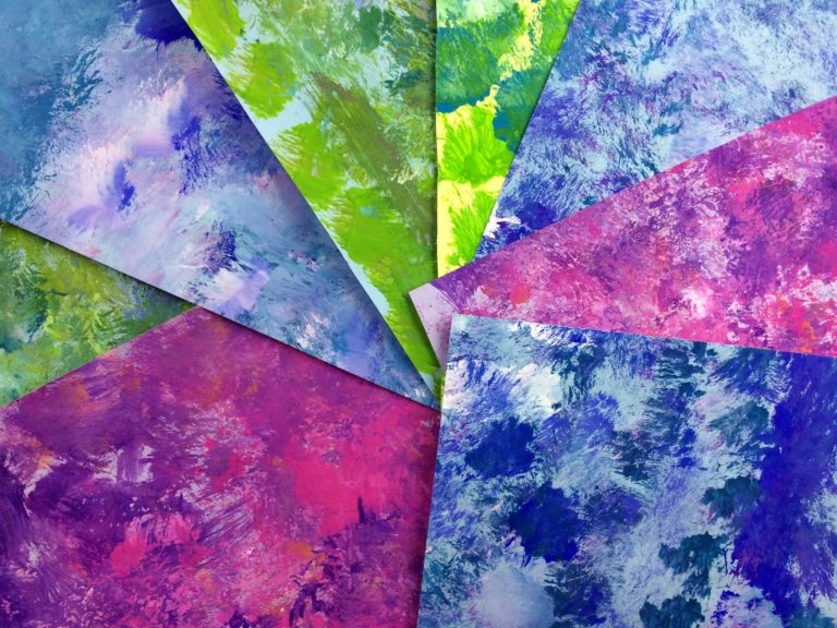 How To Make Painted Papers: The Painted Paper Art Method