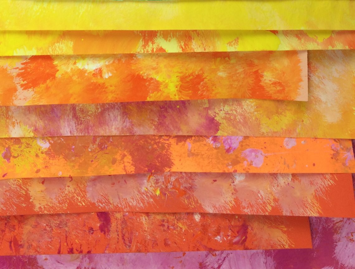 How To Make Painted Papers: The Painted Paper Art Method