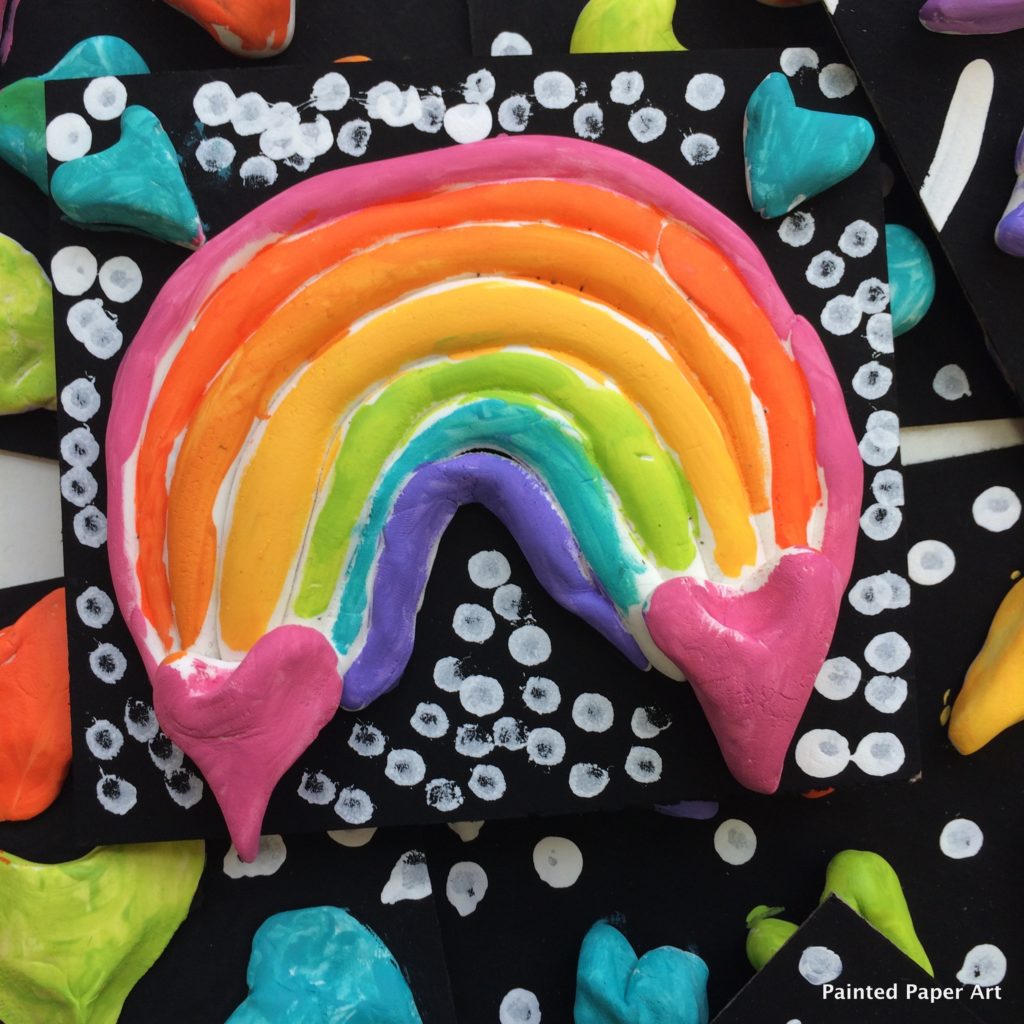Clay Hearts and Rainbows