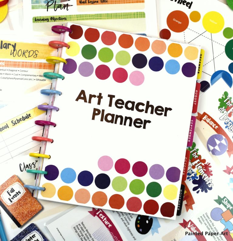 Painted Paper Art’s Full Color K-12 Art Teacher Planner – Painted Paper Art