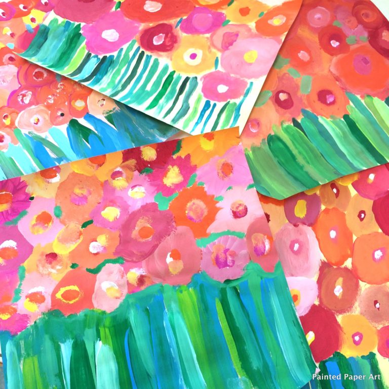 Painted Paper Art – mini masterpieces of art for kids