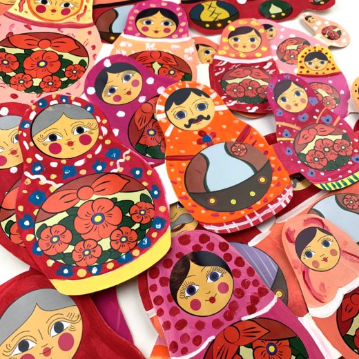 Russian Nesting Dolls – Painted Paper Art