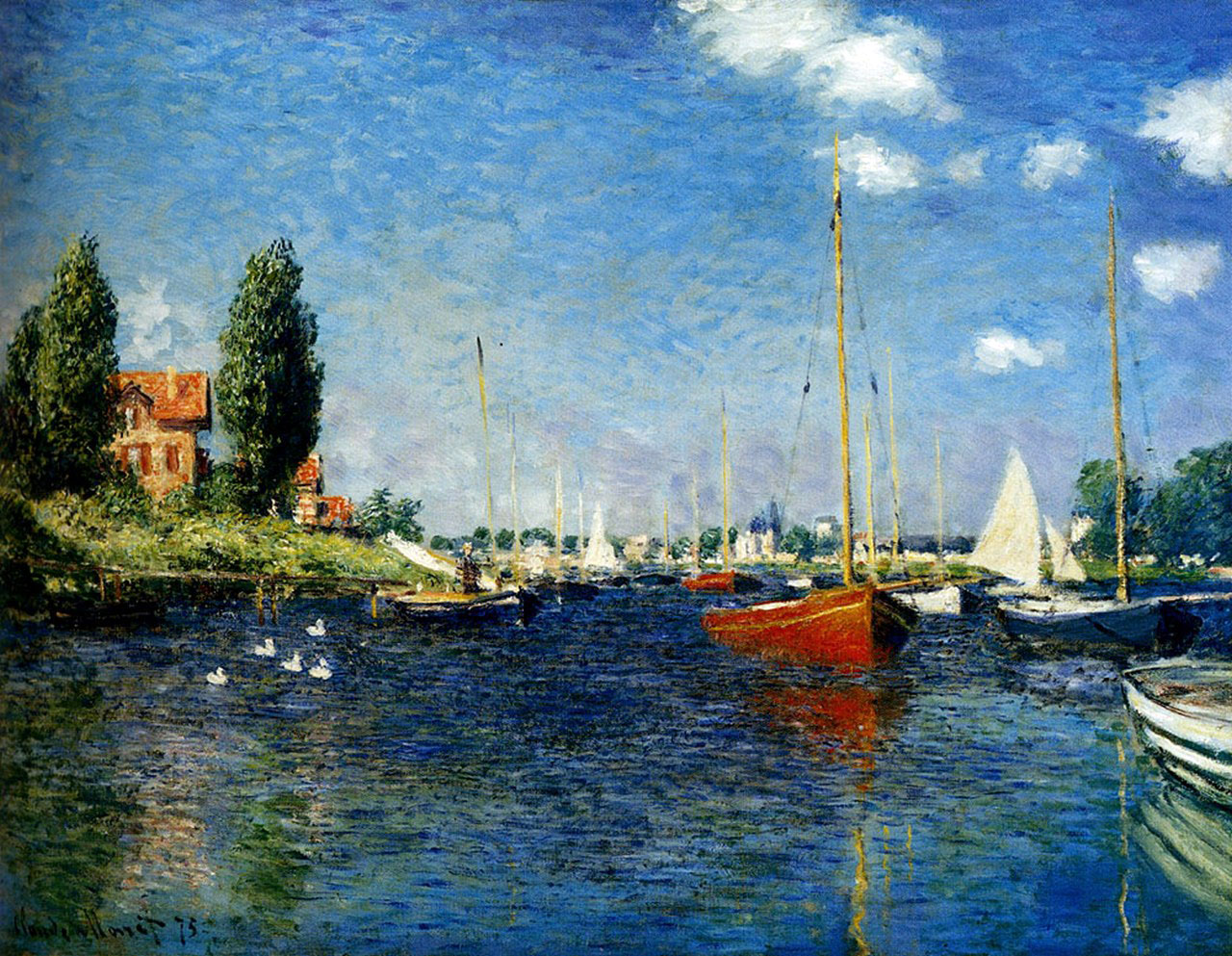 Monet’s Mixed Media Boats
