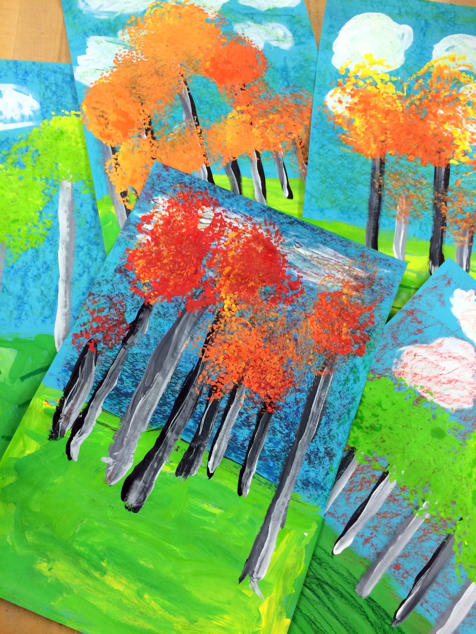 Painted Paper Art – mini masterpieces of art for kids