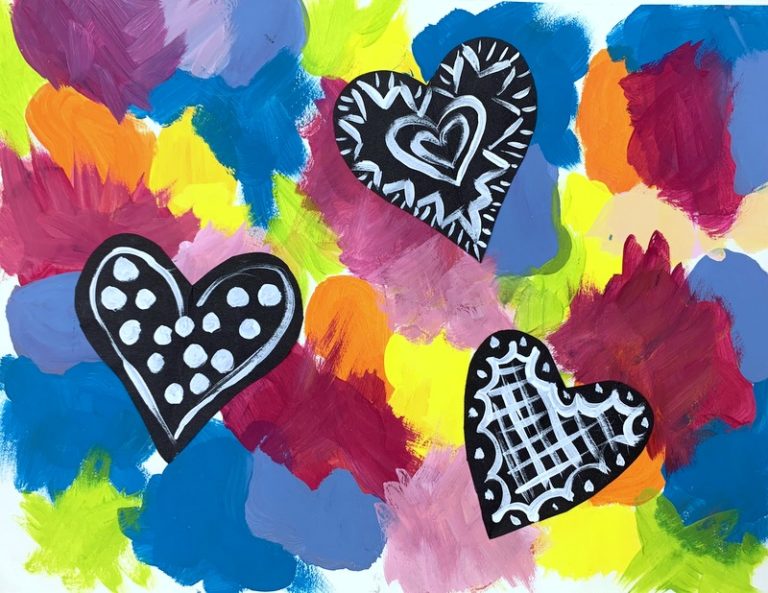 Painted Paper Art – mini masterpieces of art for kids