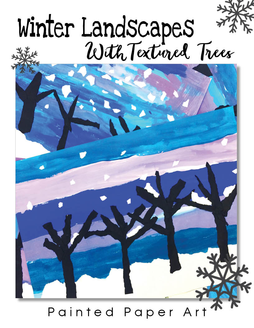 Winter Landscapes With Textured Trees…