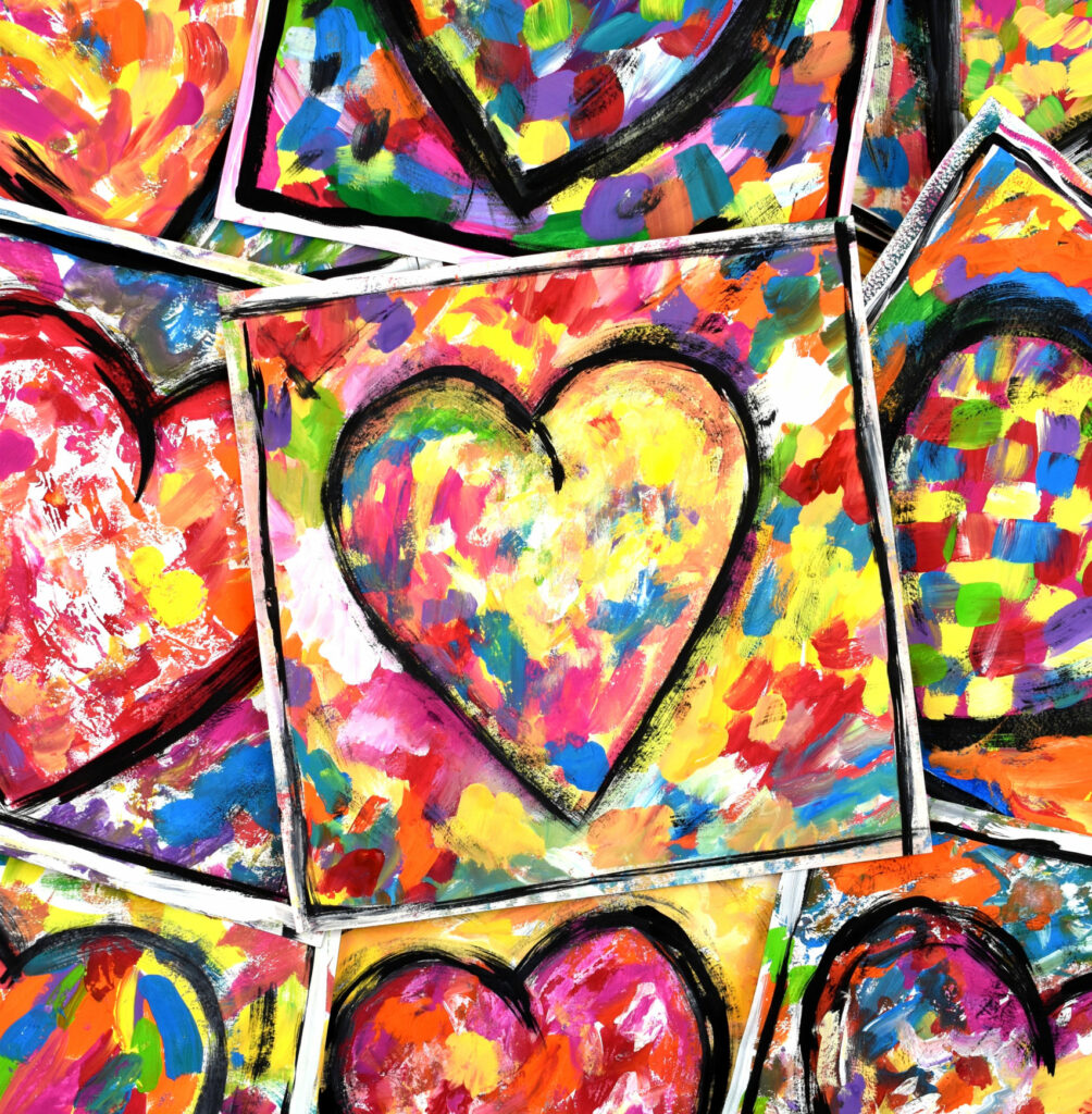 Painted Paper Art – mini masterpieces of art for kids