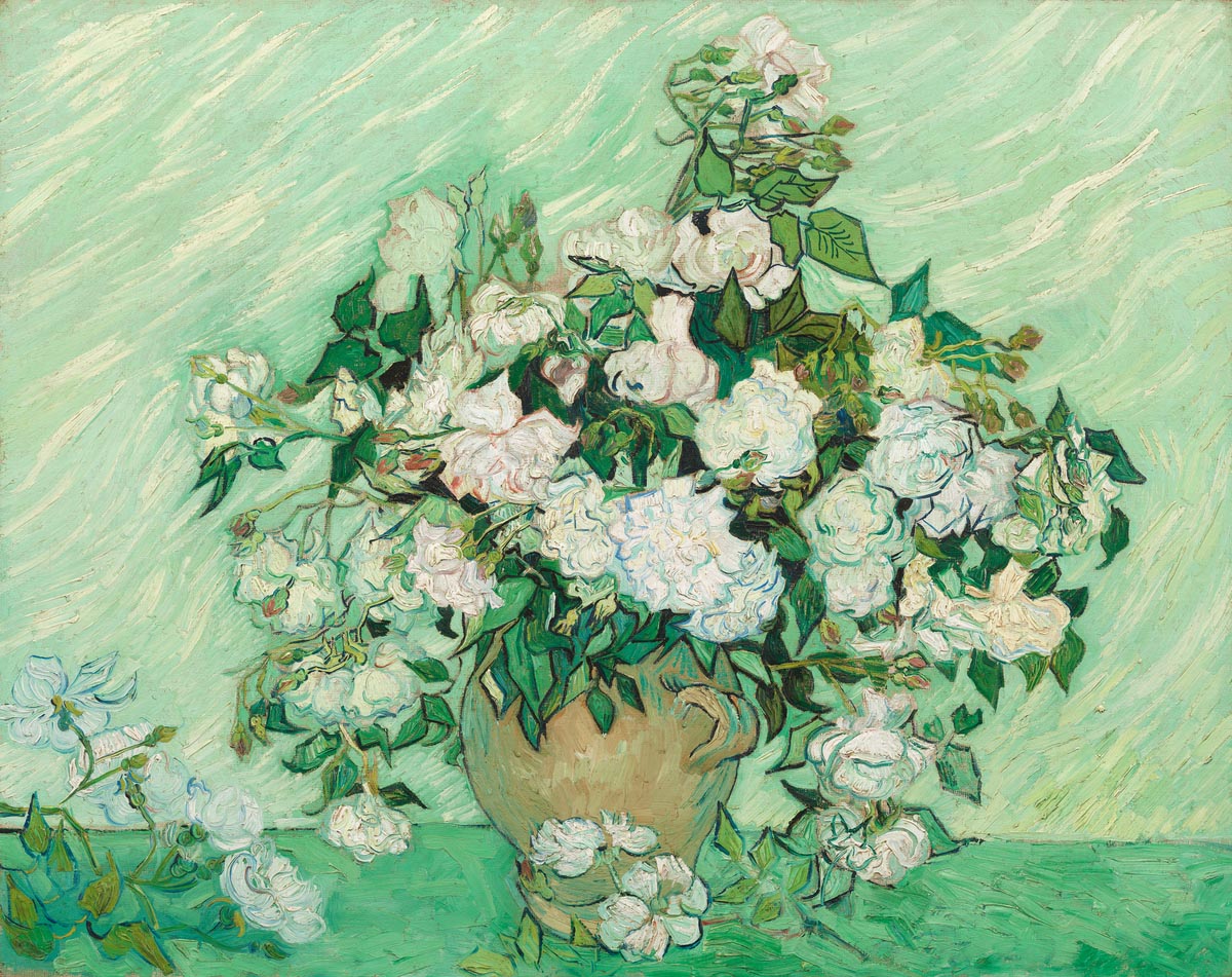 Van Gogh’s White Roses