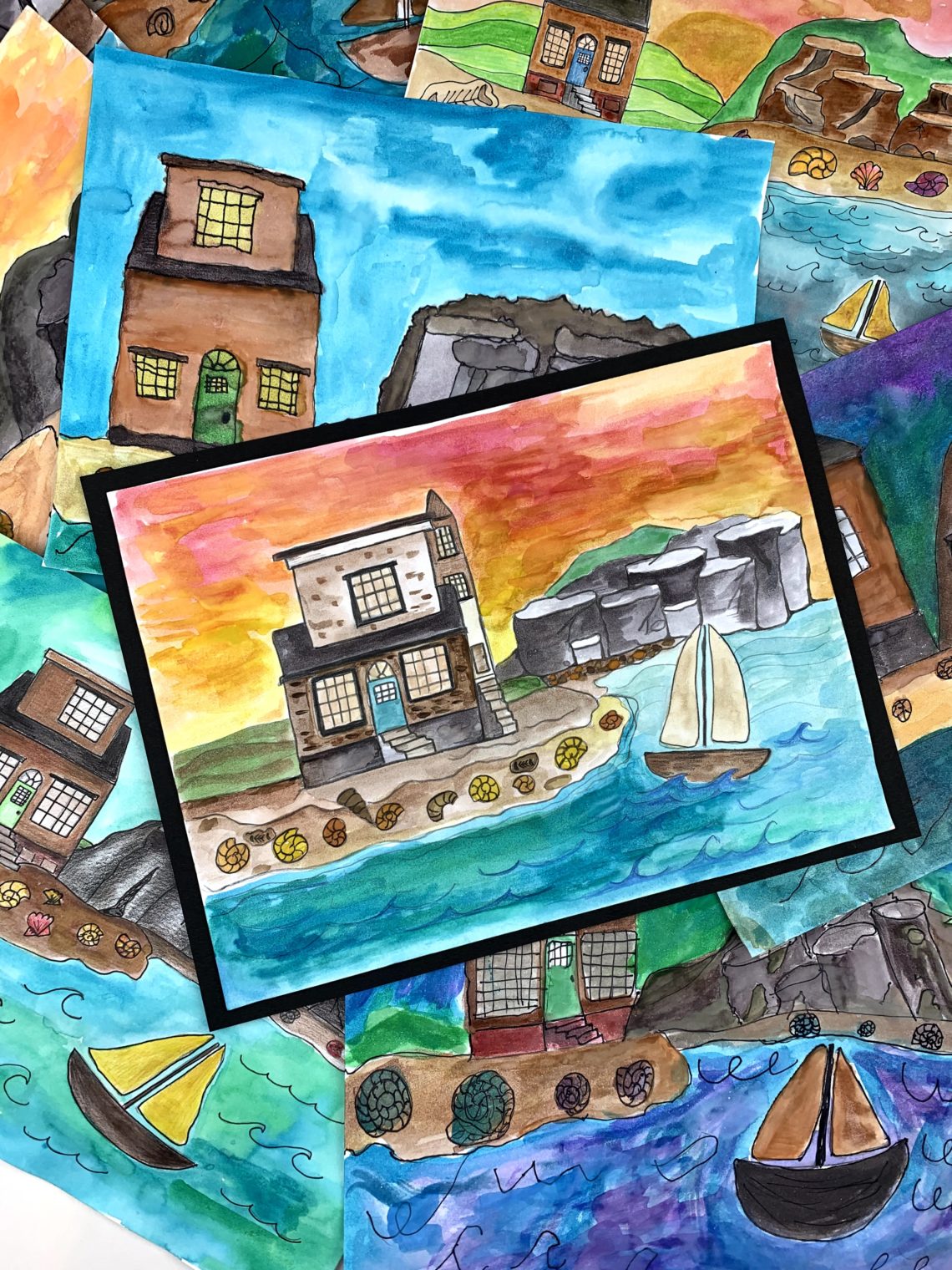 Nature Study: Mary Anning – Painted Paper Art