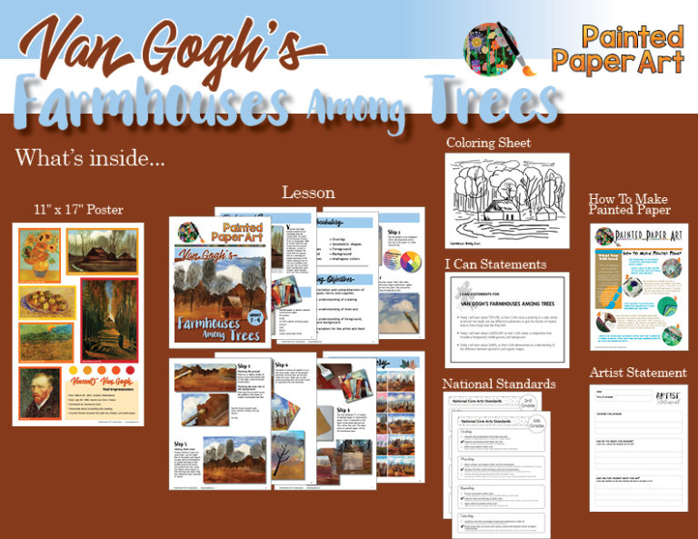 Artist Study: Van Gogh’s Farmhouses Among Trees