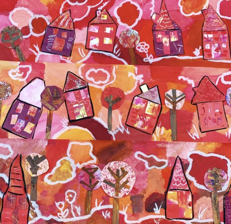 Color Study: RED – Painted Paper Art