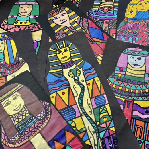 Art History: Egyptian Mummy Cases – Painted Paper Art