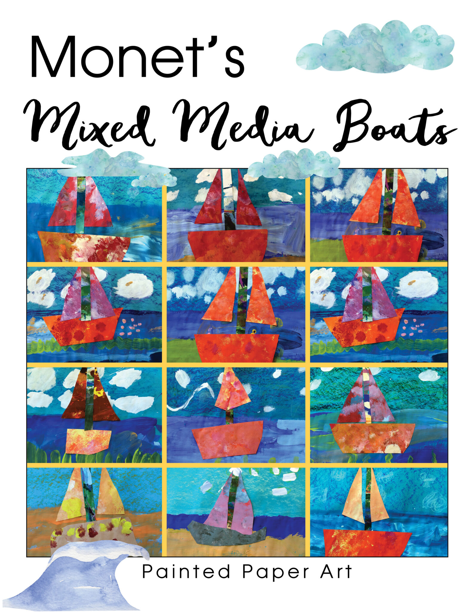 Monet’s Mixed Media Boats