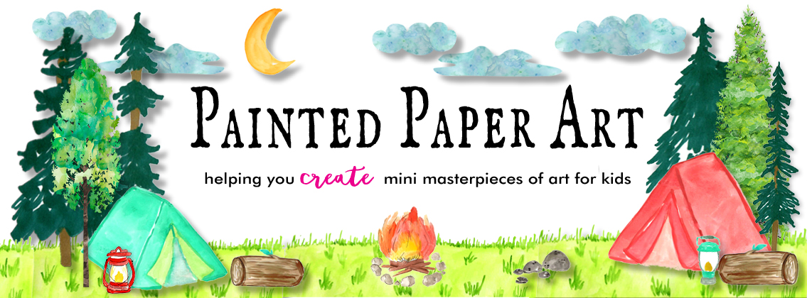 Painted Paper Art - mini masterpieces of art for kids