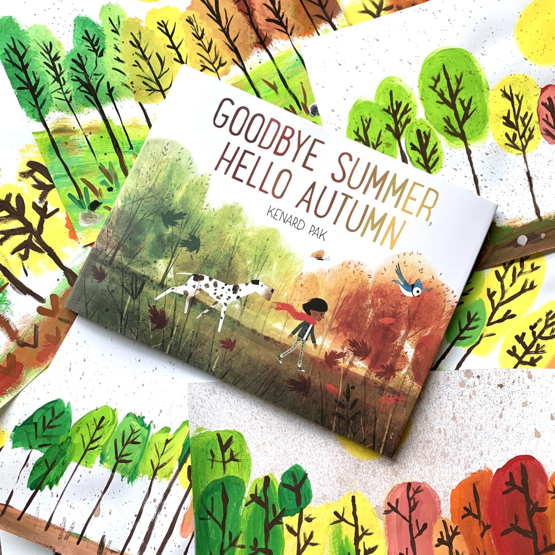 Goodbye Summer, Hello Autumn – Painted Paper Art