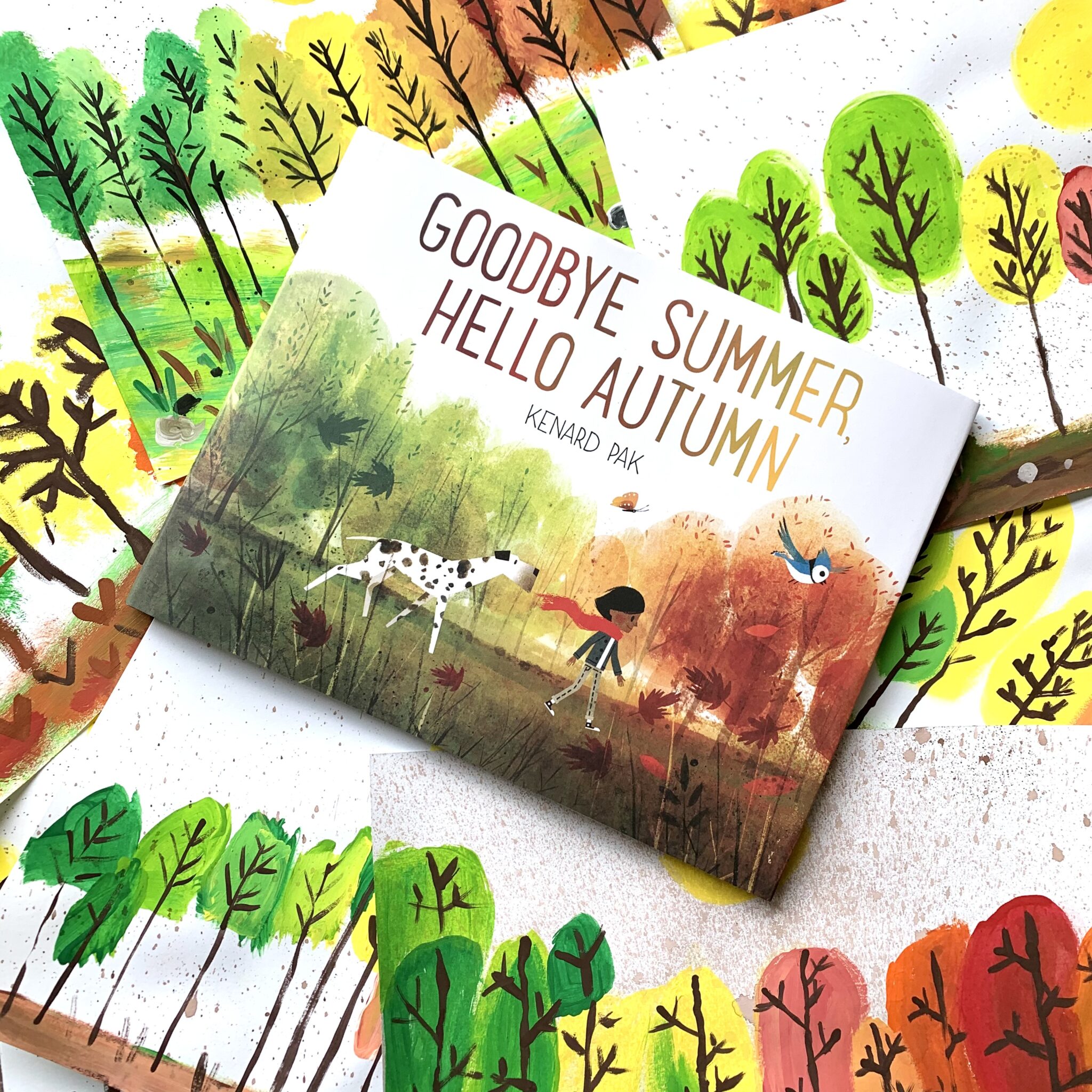 Goodbye Summer, Hello Autumn – Painted Paper Art