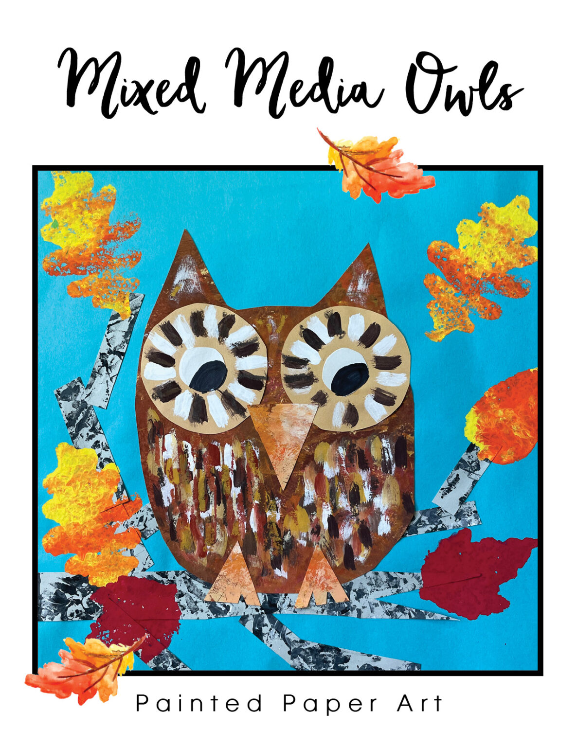 Mixed Media Owls