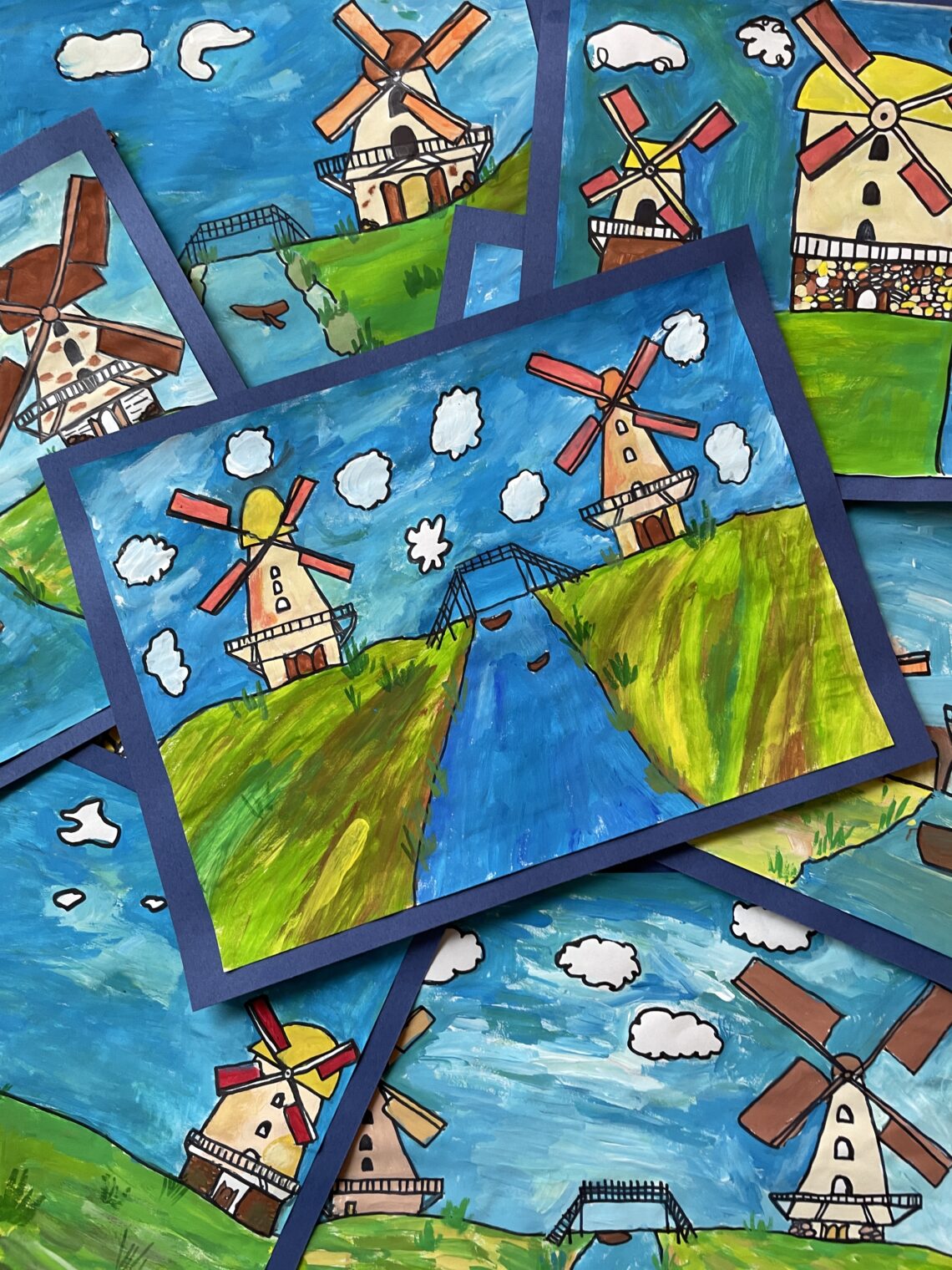 Painted Paper Art – mini masterpieces of art for kids