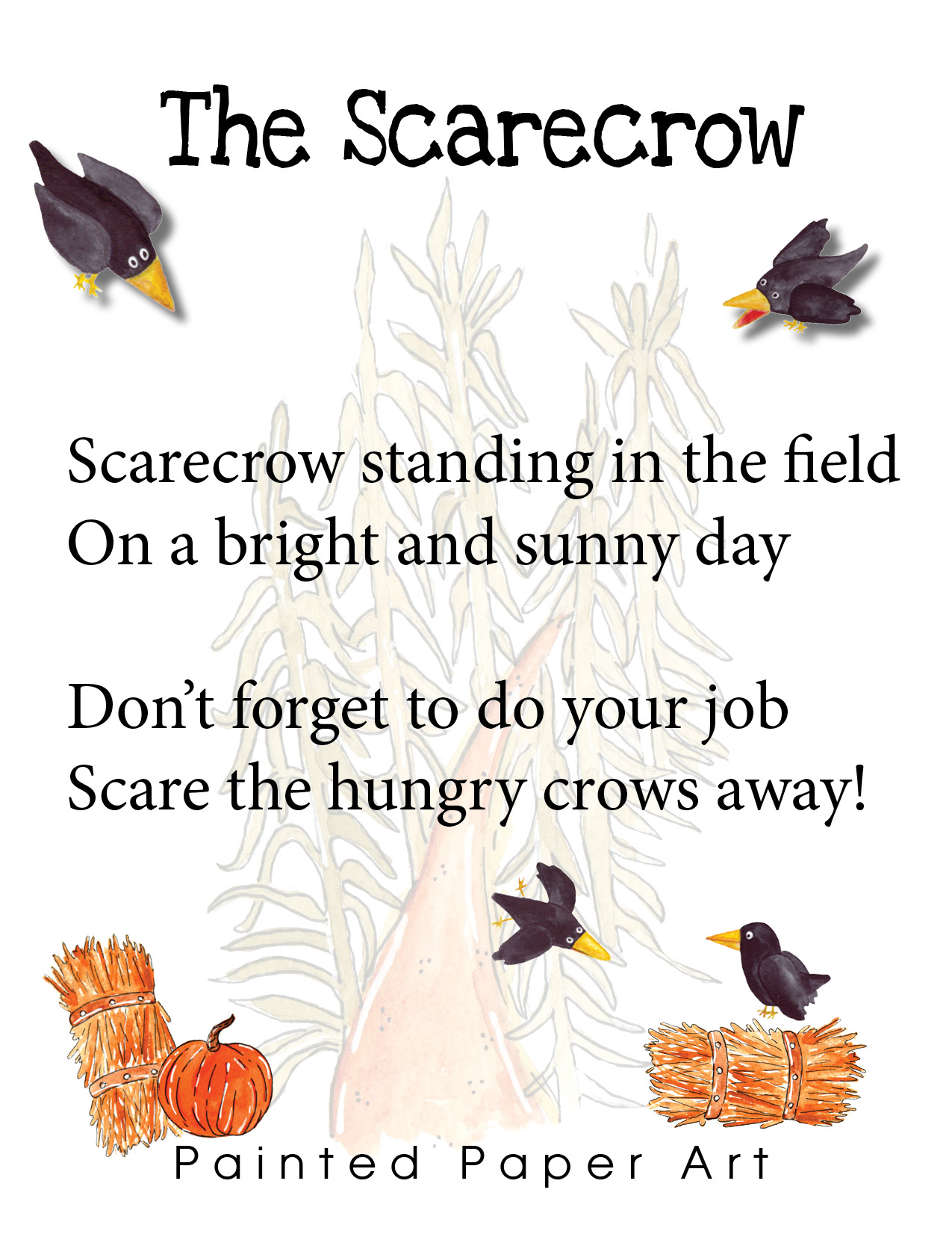 Scarecrow with Crows