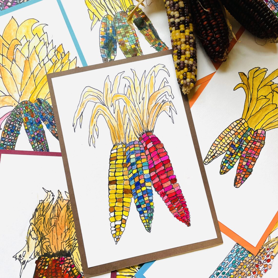 Flint Corn – Painted Paper Art