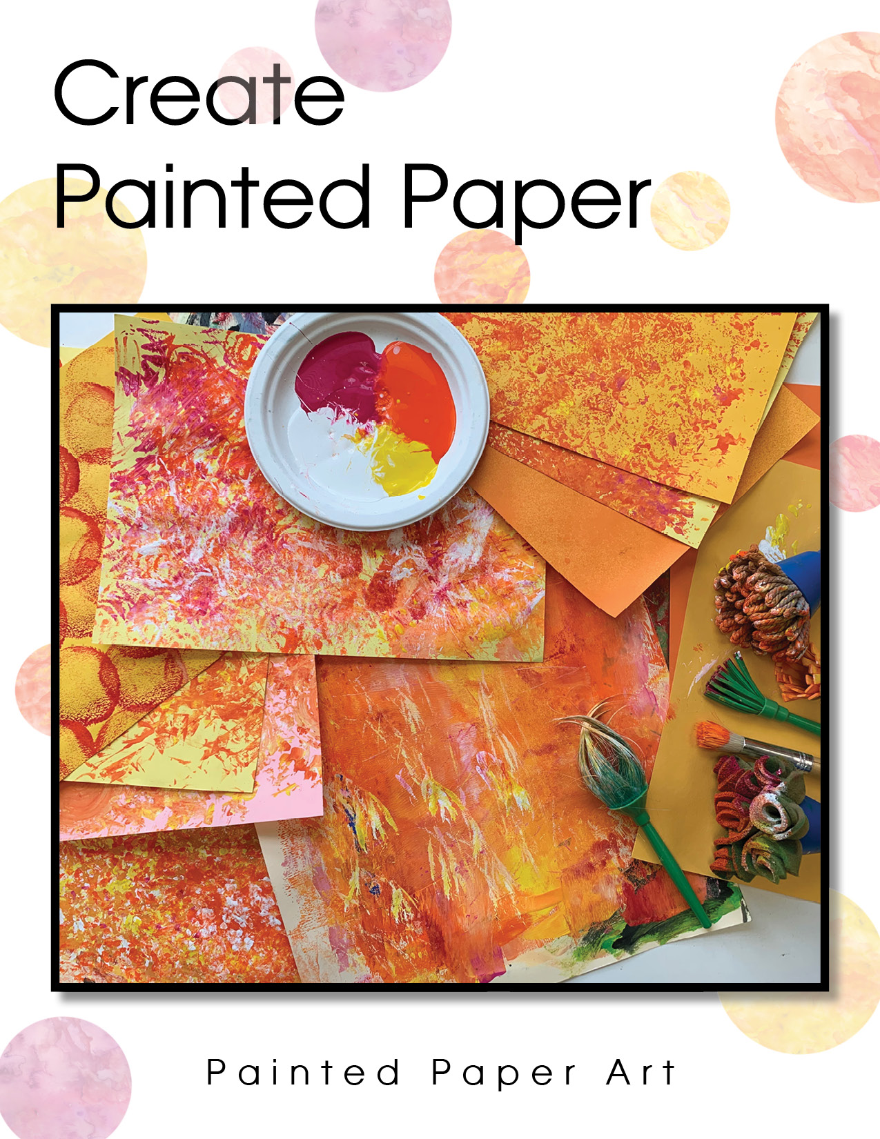 Painted Paper Circle Trees
