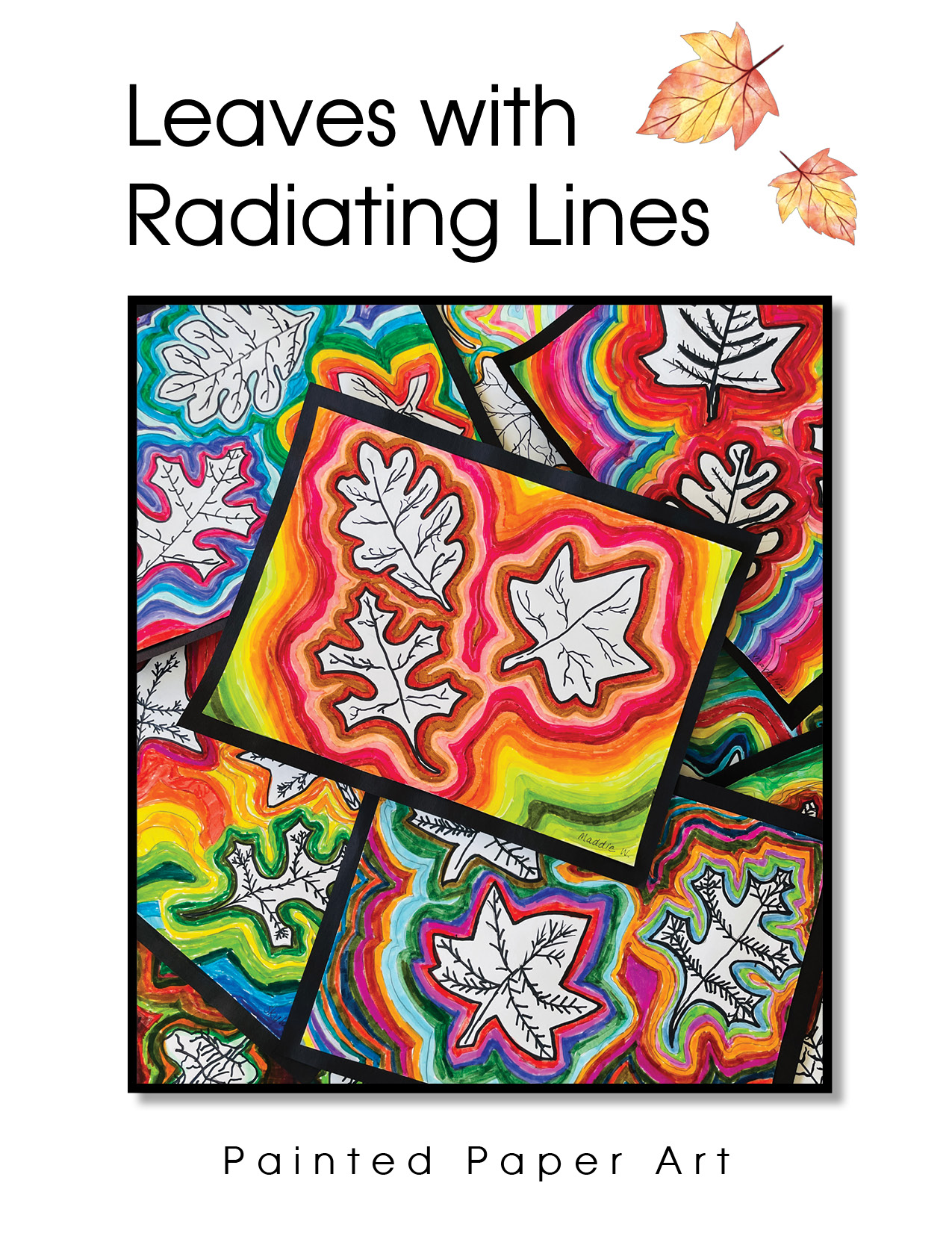 Leaves with Radiating Lines