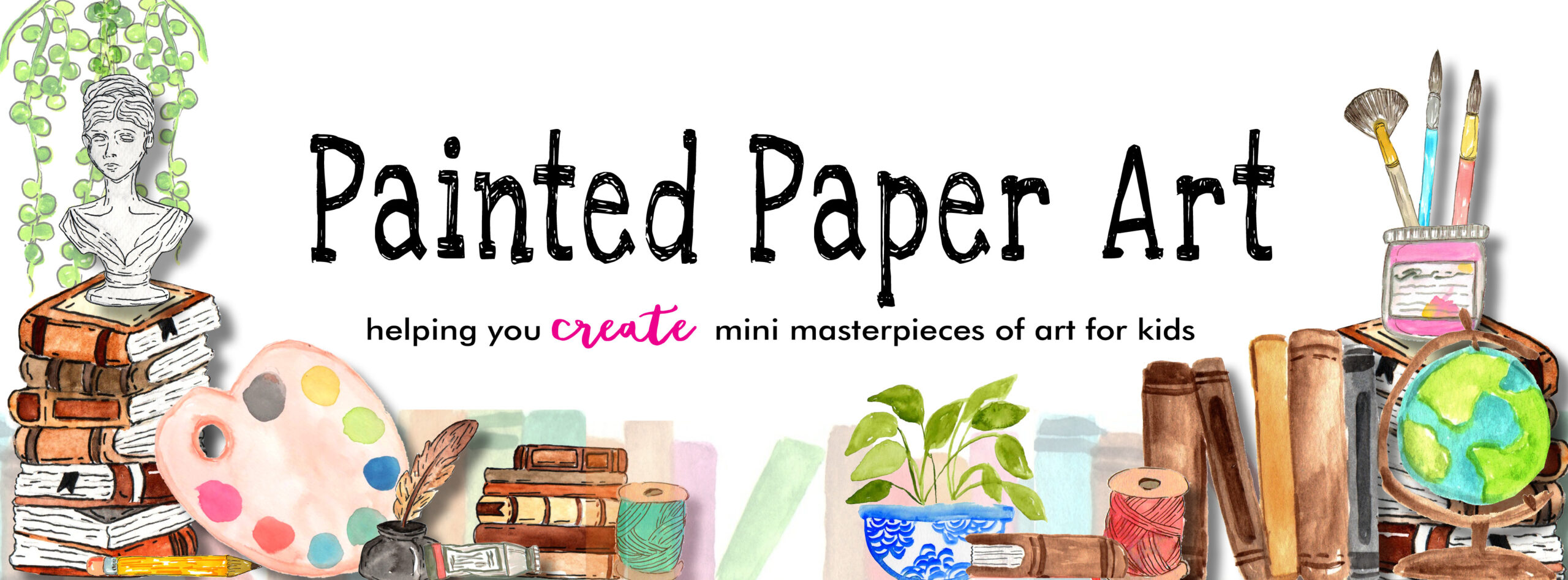 Painted Paper Art – mini masterpieces of art for kids