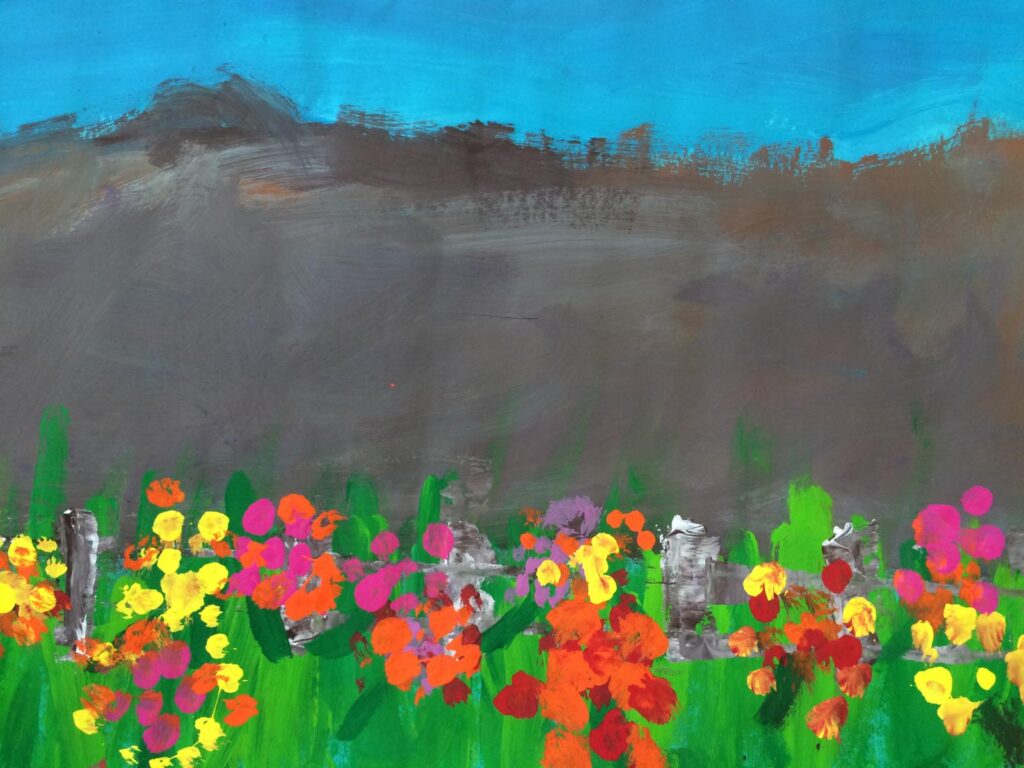 Folk Art Landscapes – Painted Paper Art