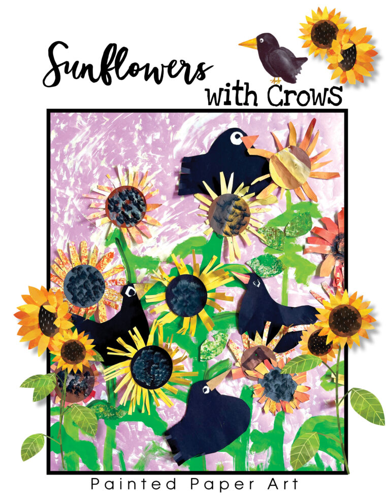 Sunflowers and Crows