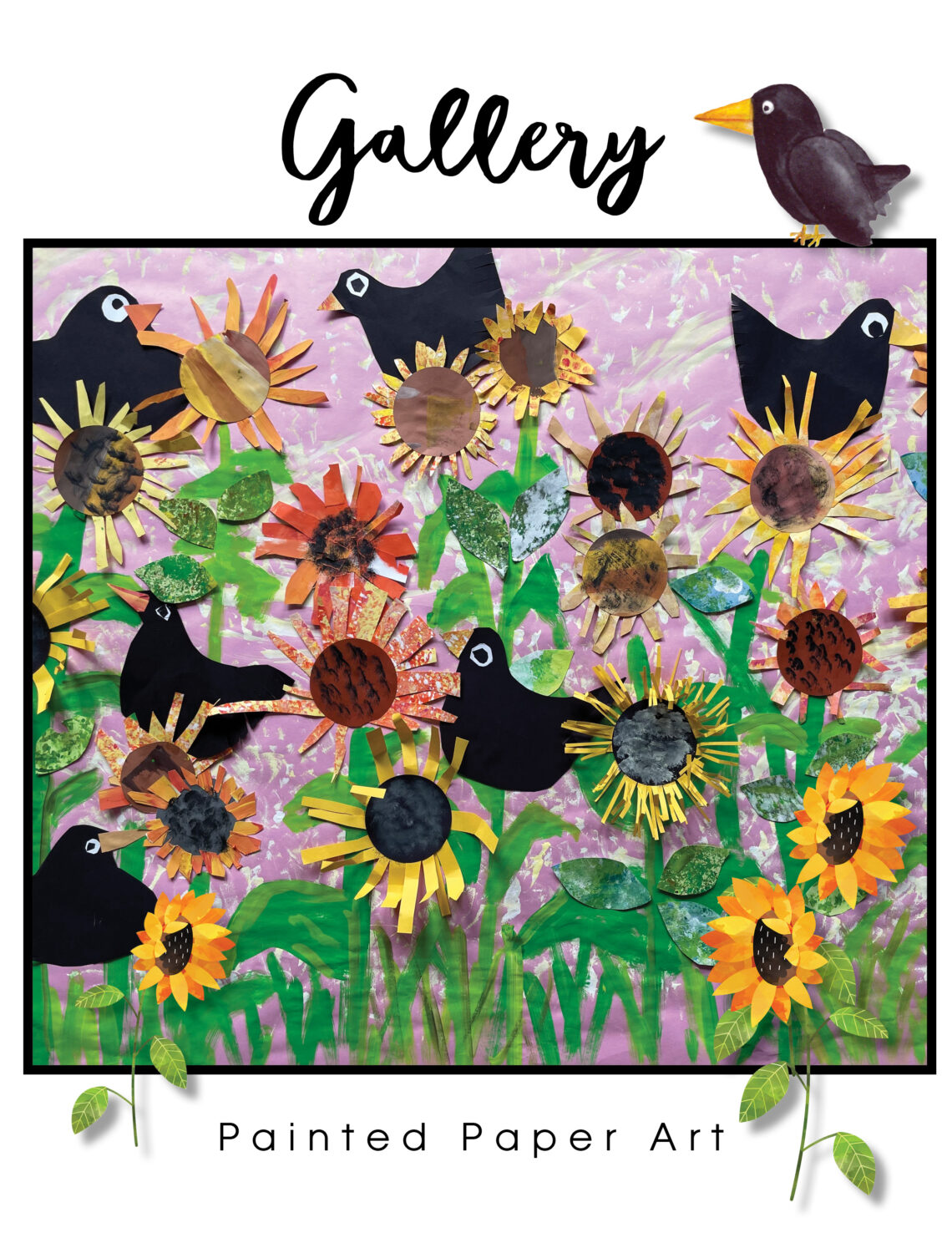 Sunflowers and Crows