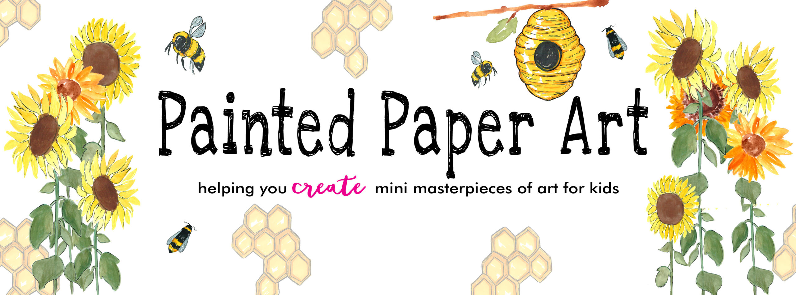 Painted Paper Art - mini masterpieces of art for kids
