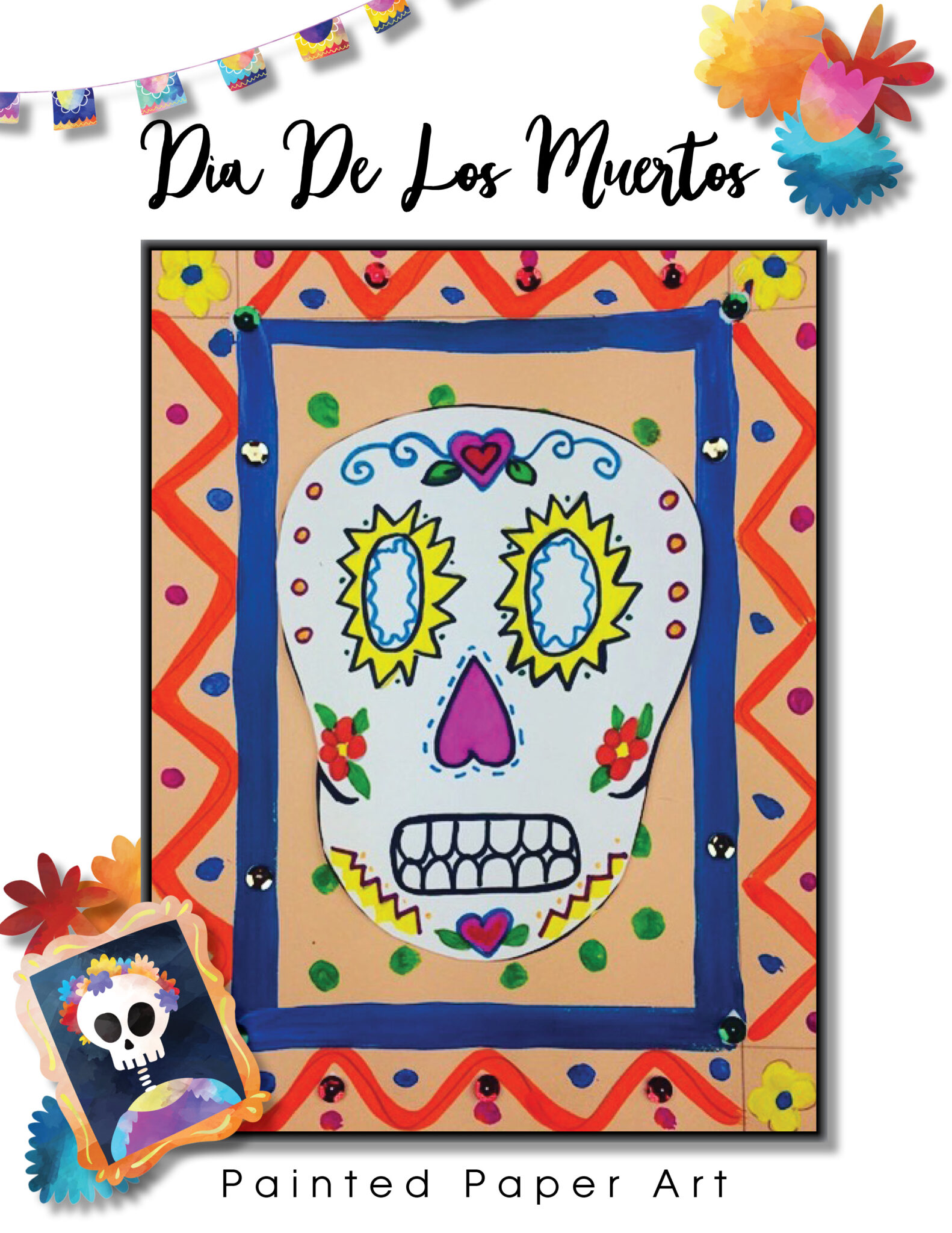 Dia de los Muertos Paper Sugar Skulls
